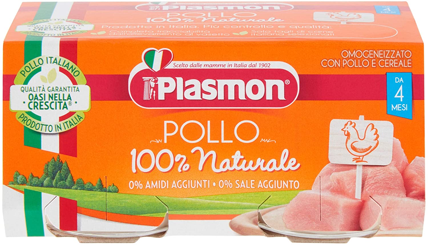 Plasmon Pollo 80g Twinpack - Little Italy Ltd